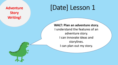 Adventure Story - Dinosaur English Planning | Teaching Resources