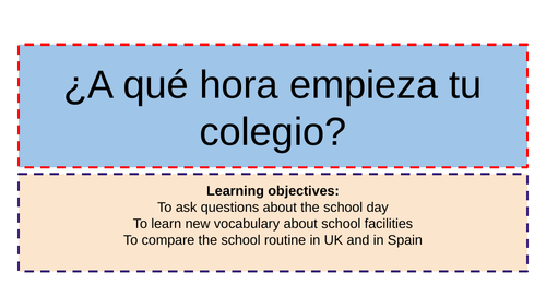 Mi horario escolar (school timetable) Y7 | Teaching Resources