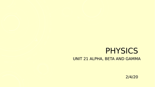 Types of radiation alpha beta gamma | Teaching Resources