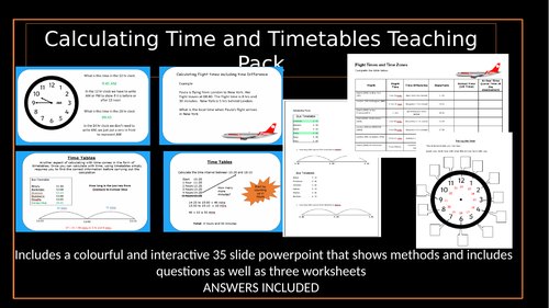The Ultimate Lesson Pack: Timetables And Time Calculations Demystified ...