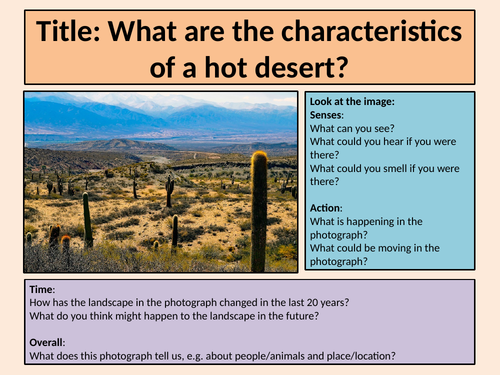 Environmental characteristics of hot deserts | Teaching Resources