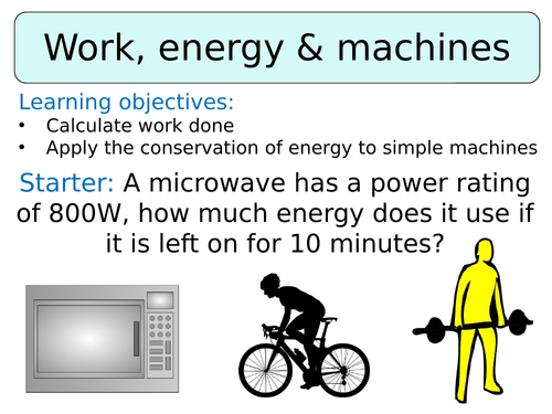 KS3 ~ Year 8 ~ Energy & Work | Teaching Resources