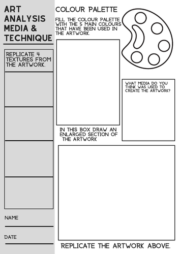 Art Artist Analysis Picasso Collection Cover Worksheets + Media ...