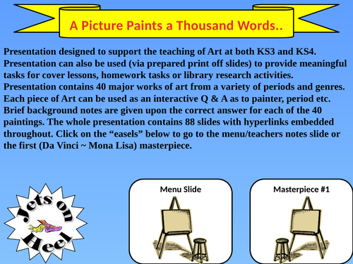 A Picture Paints a Thousand Words | Teaching Resources