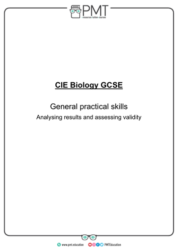 CIE IGCSE Biology Practical Notes | Teaching Resources CIE IGCSE Biology Practical Notes | Teaching Resources