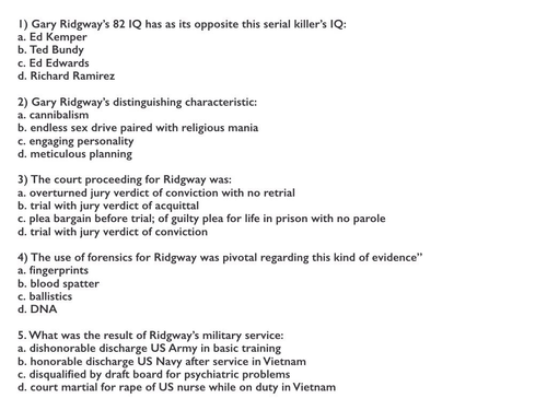 Gary Ridgway Green River Killer Serial Killer Murder Criminal Law ...
