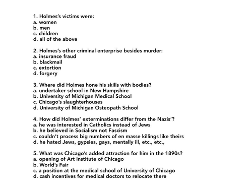 H. H. Holmes Serial Killer Murder Castle World's Fair Chicago 1893 ...