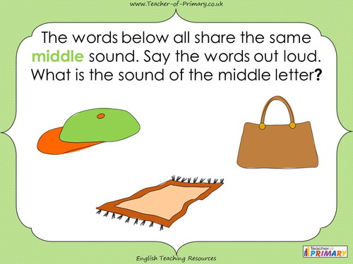 Middle Sounds - EYFS | Teaching Resources