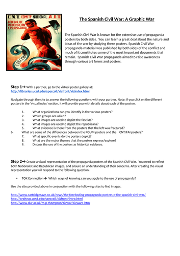 Spanish Civil War Propaganda | Teaching Resources