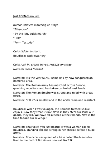 ROMAN ASSEMBLY FULL SCRIPT KS2 | Teaching Resources