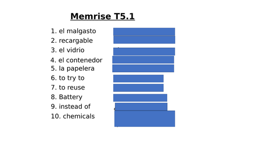 El Medio Ambiente -Environment Spanish -KS3 | Teaching Resources