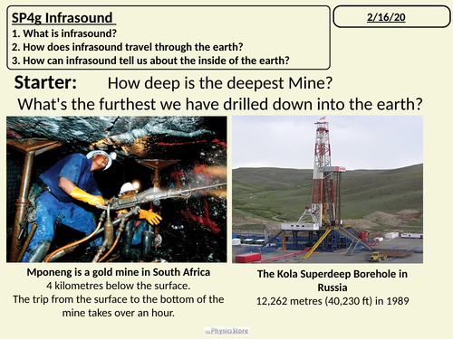 KS4 GCSE Physics EDEXCEL SP4g Infrasound PowerPoint | Teaching Resources