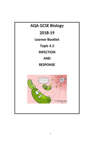 AQA GCSE Biology Infection & Response Booklet | Teaching Resources