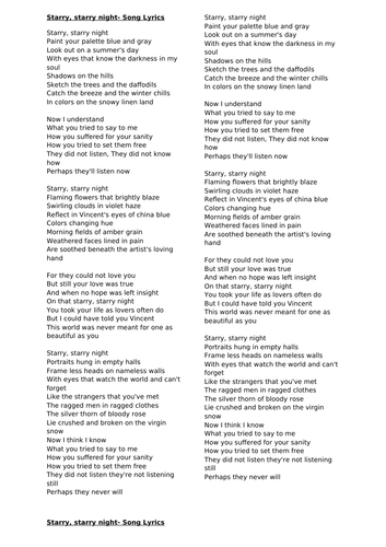 Starry Starry Night Creative writing | Teaching Resources