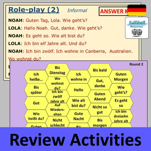 German Greetings and Introductions Presentation | Teaching Resources