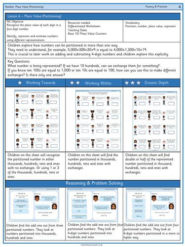 Year 4- Week 2 - Differentiated Place Value Worksheets, Teaching Slides ...