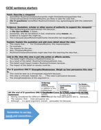 Sentence starters for RE GCSE | Teaching Resources