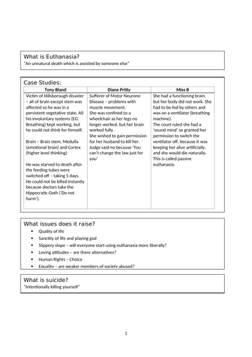 Eduqas RE Route A - Life and Death | Teaching Resources