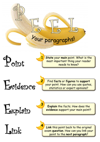 PEEL your paragraphs! | Teaching Resources