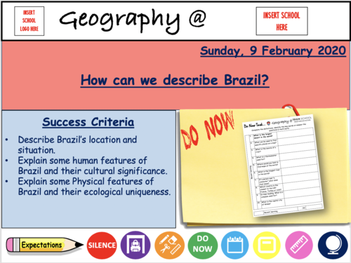 Brazil country profile lesson and differentiated worksheets | Teaching ...