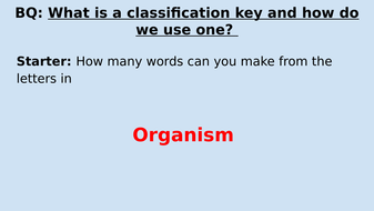 KS2 Classification - Using Classification keys | Teaching Resources