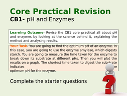Edexcel CB1 Core Practical Revision- pH and Enzymes | Teaching Resources