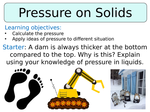 NEW KS3 ~ Year 8 ~ Motion & Pressure | Teaching Resources