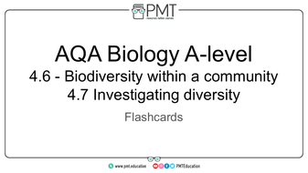 AQA A-Level Biology Flashcards | Teaching Resources