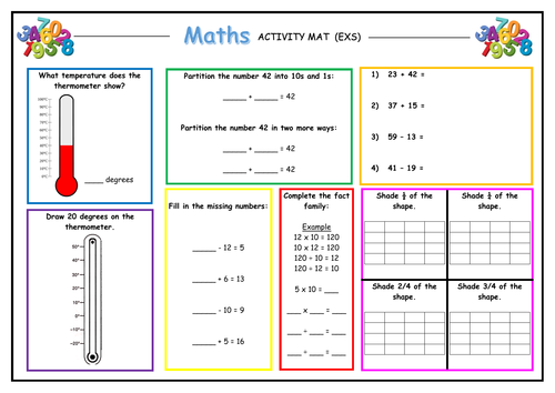 Yr 2 Expected Standard Math Activity Mat | Teaching Resources