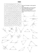 Angles Colouring Sheet | Teaching Resources