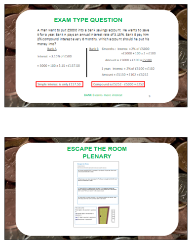 Compound Interest Lesson Pack Teaching Resources