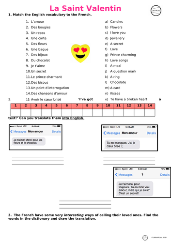 La Saint Valentin | Teaching Resources