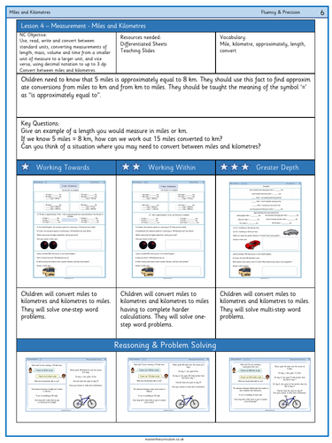Year 6 - Spring Block - Week 1- Convert Units Differentiated Worksheets ...