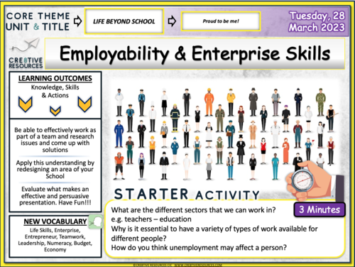 Enterprise and employability Skills | Teaching Resources