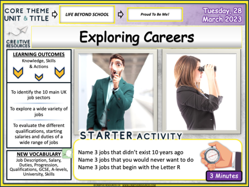 Exploring Different Careers | Teaching Resources