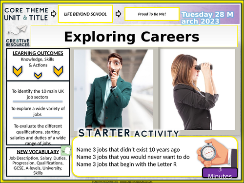 Exploring Different Careers | Teaching Resources