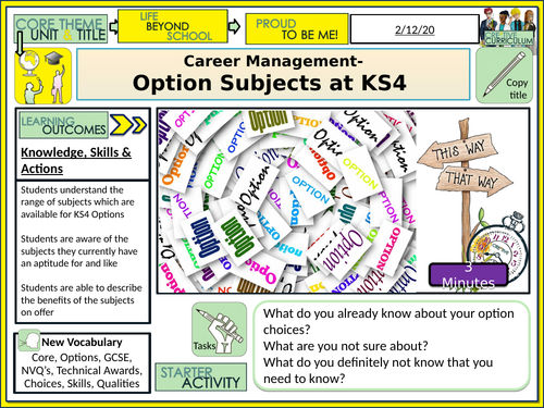 Options and Pathways - Careers Guidance | Teaching Resources