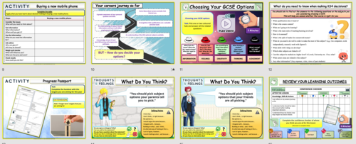 Making decisions about KS4 - Careers + Options | Teaching Resources