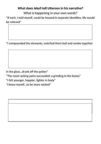 Jekyll and Hyde Full Scheme - GCSE AQA | Teaching Resources