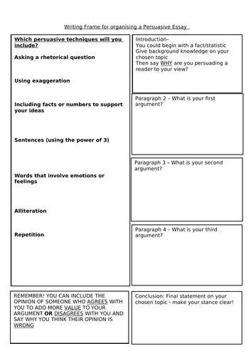Persuasive Writing | Teaching Resources
