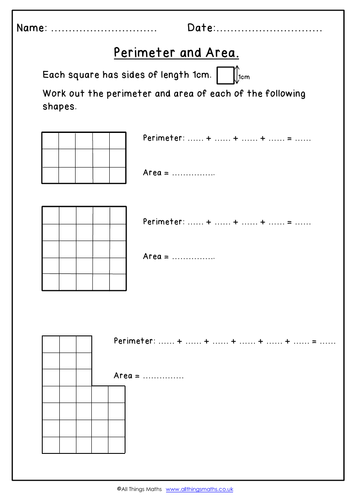Perimeter And Area | Teaching Resources
