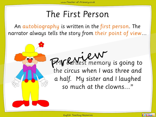 Autobiographical Writing - Year 5 and 6 | Teaching Resources