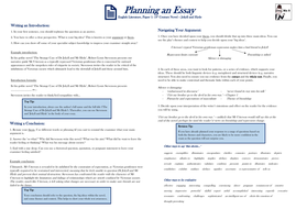 Jekyll and Hyde - Essay Planning Knowledge Organiser | Teaching Resources