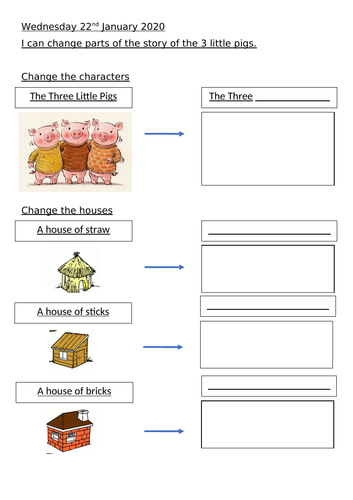 Innovate the 3 Little Pigs plan | Teaching Resources