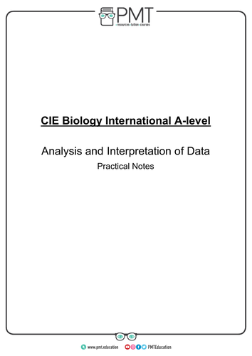CIE A-Level Biology Practical Notes | Teaching Resources