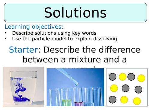 KS3 ~ Year 8 ~ Solutions | Teaching Resources