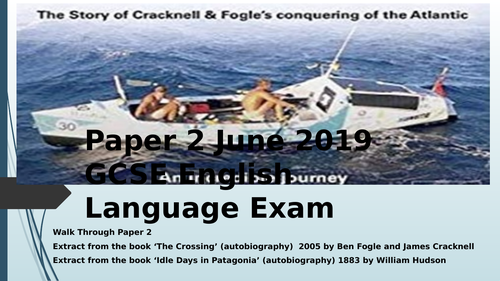 Paper 1 and 2, June 2019 GCSE English Language Exam | Teaching Resources