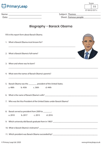 Biography - Barack Obama | Teaching Resources Biography - Barack Obama | Teaching Resources