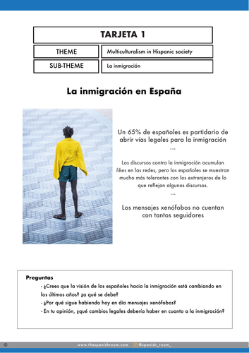 NEW Speaking cards - A level Spanish - new specification (from 2018 ...