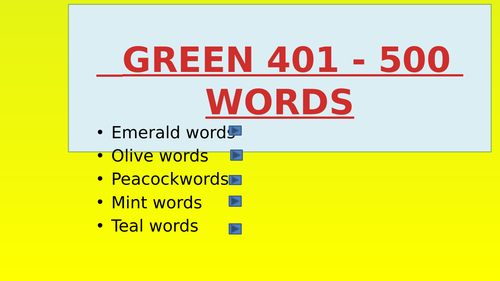 Magical Words 301-500 Flashcard Powerpoints | Teaching Resources